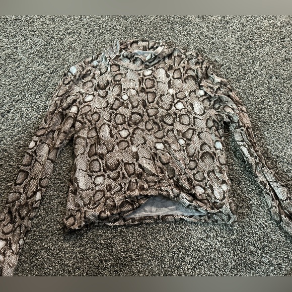 Rewash | Tops | Snake Skin Long Sleeve | Poshmark